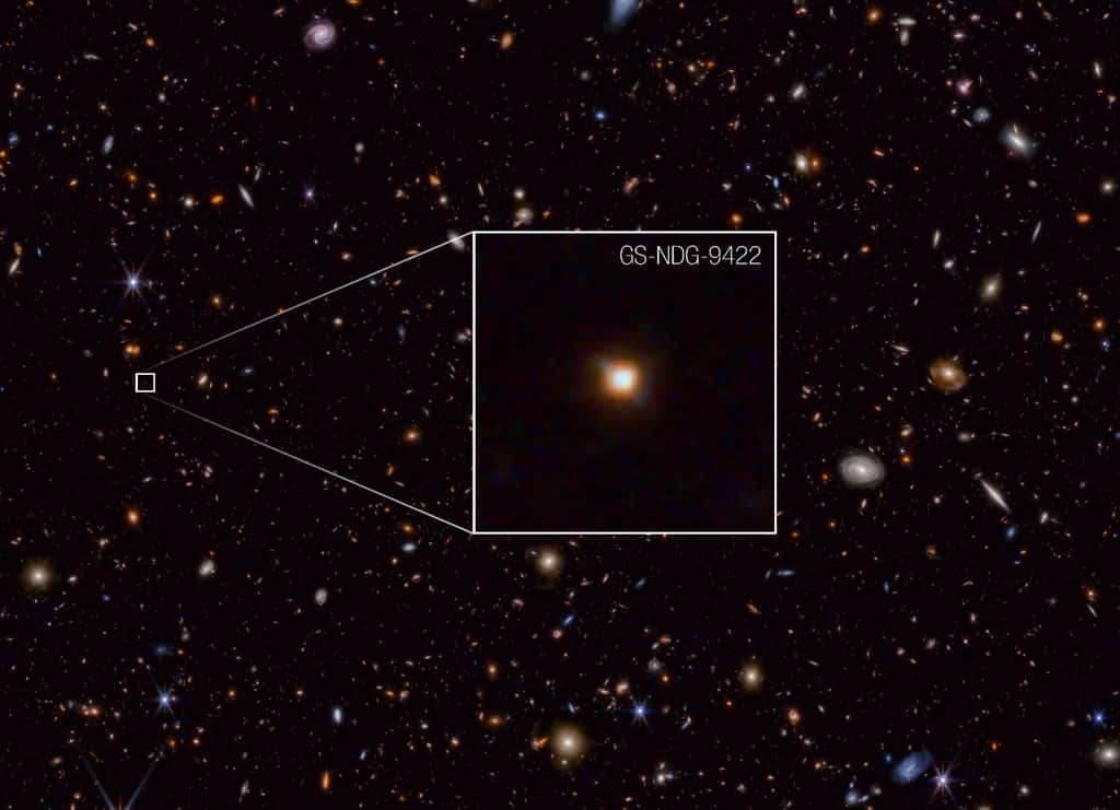 Le télescope James-Webb a débusqué une galaxie avec une signature lumineuse encore jamais vue